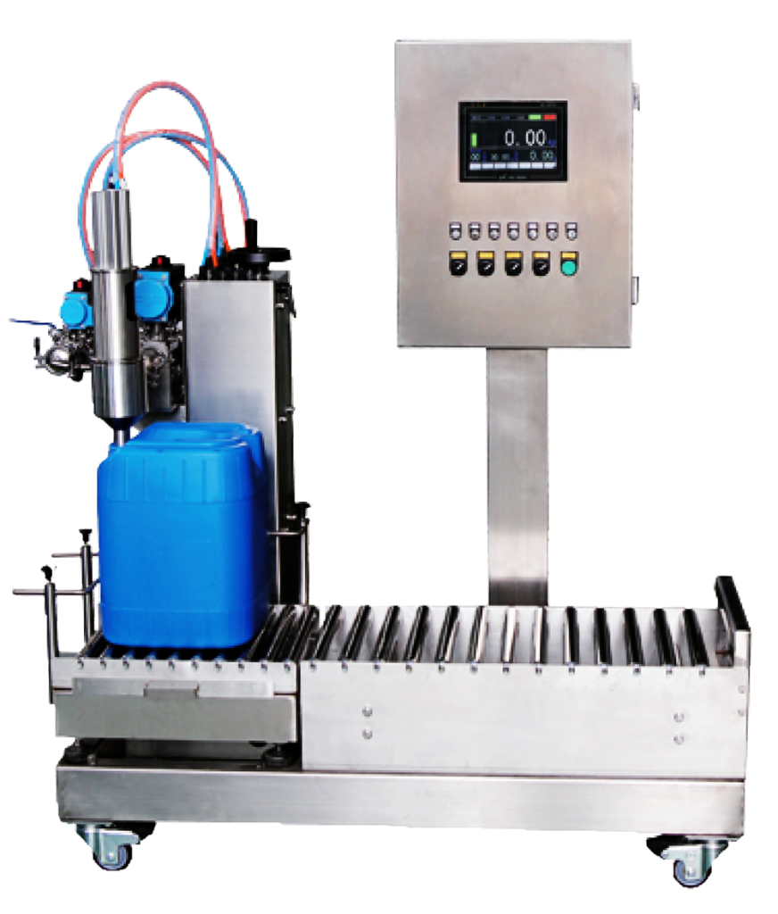 Semi Automatic Jerrycan Filling - PT Gemilang Bersama Mesindo