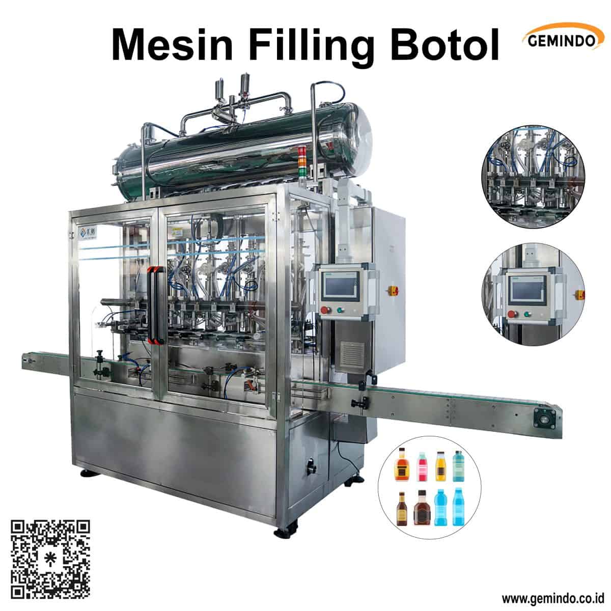Mesin Filling Botol - PT Gemilang Bersama Mesindo