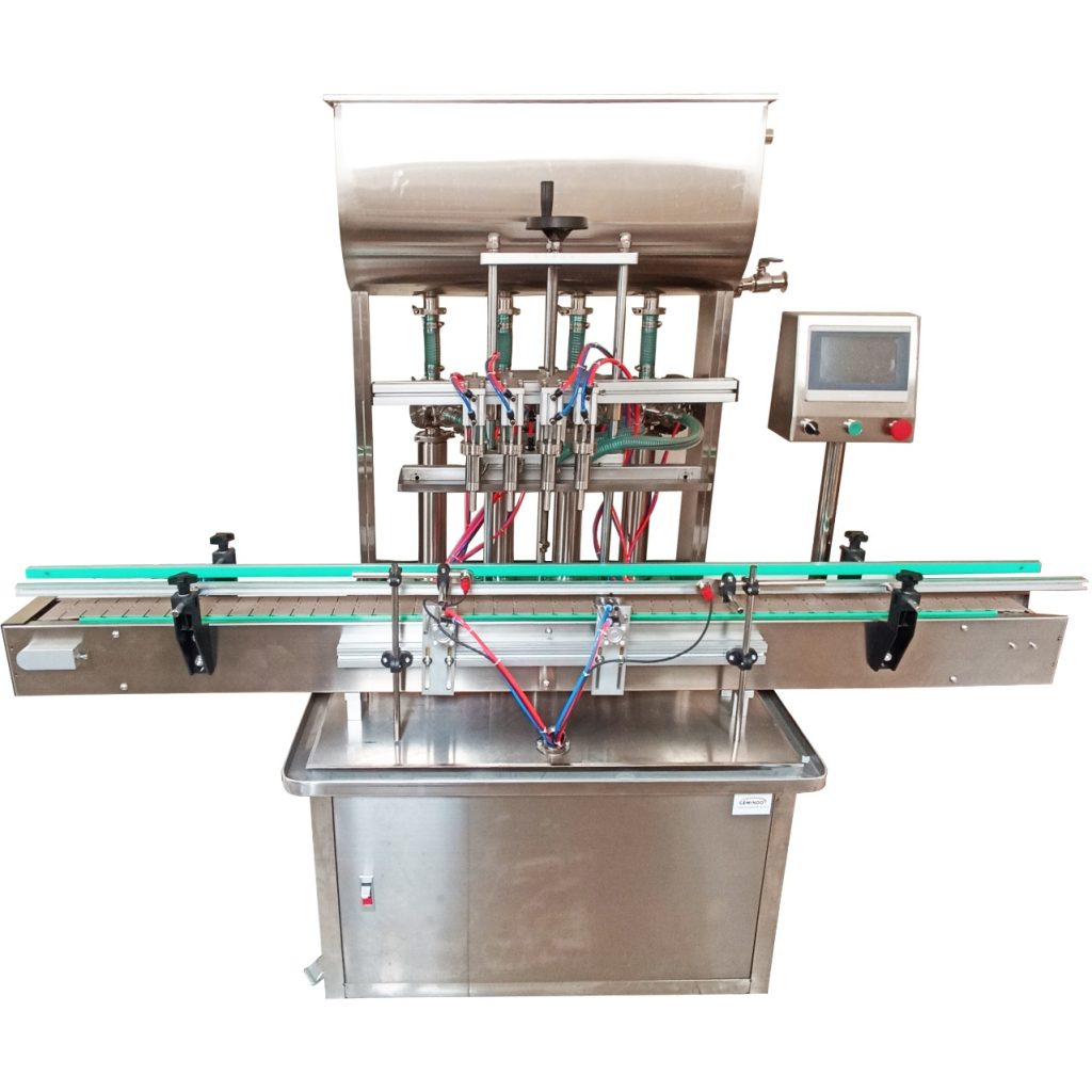 Automatic 4 Nozzles Piston Filling Machine - PT Gemilang Bersama Mesindo